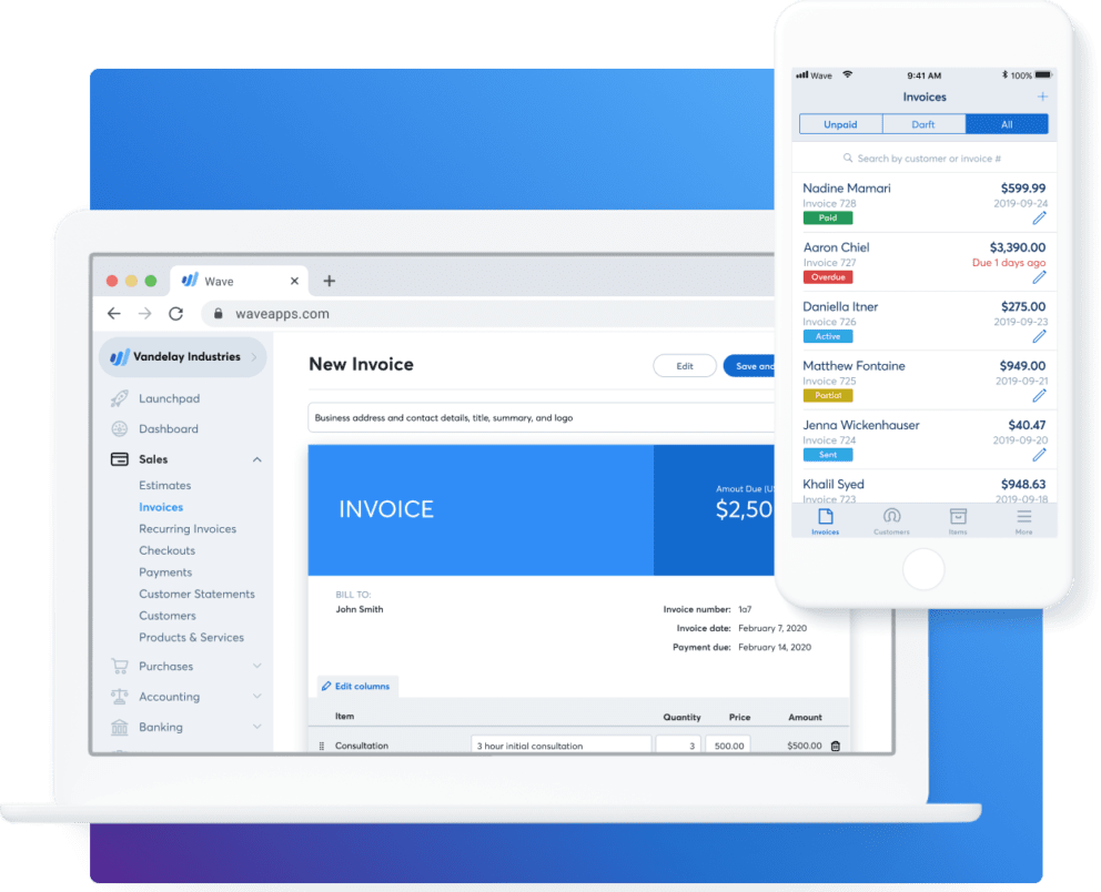 Free accounting software for contractors - Wave Financial