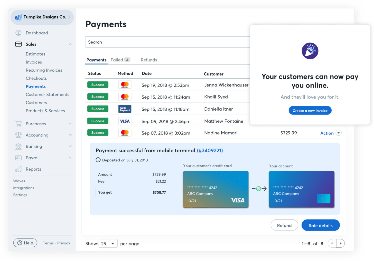 Accept payments online - Payments by Wave